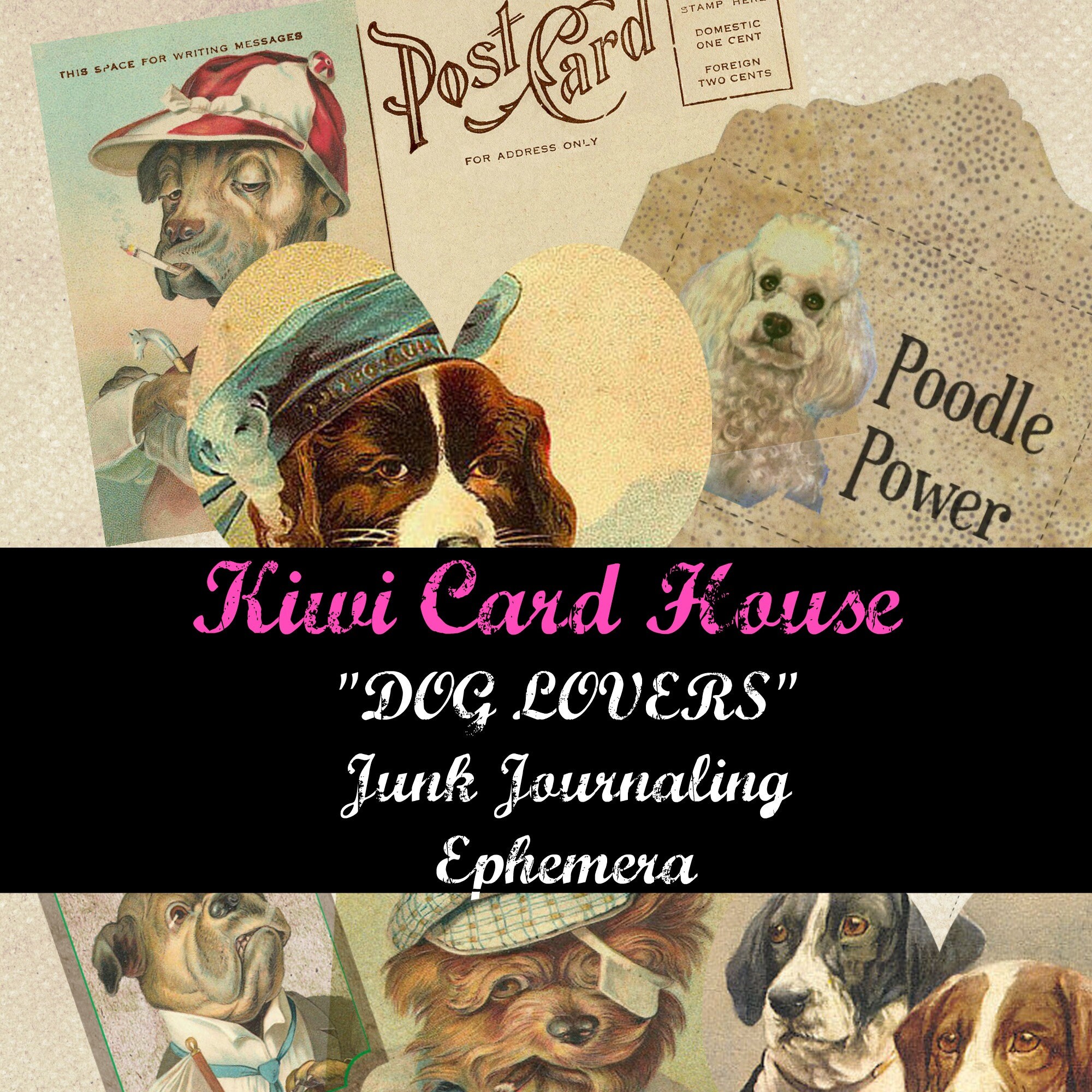 Bullet Journal Scrapbooking Ephemera Dog Love Printable Journal Cards ...