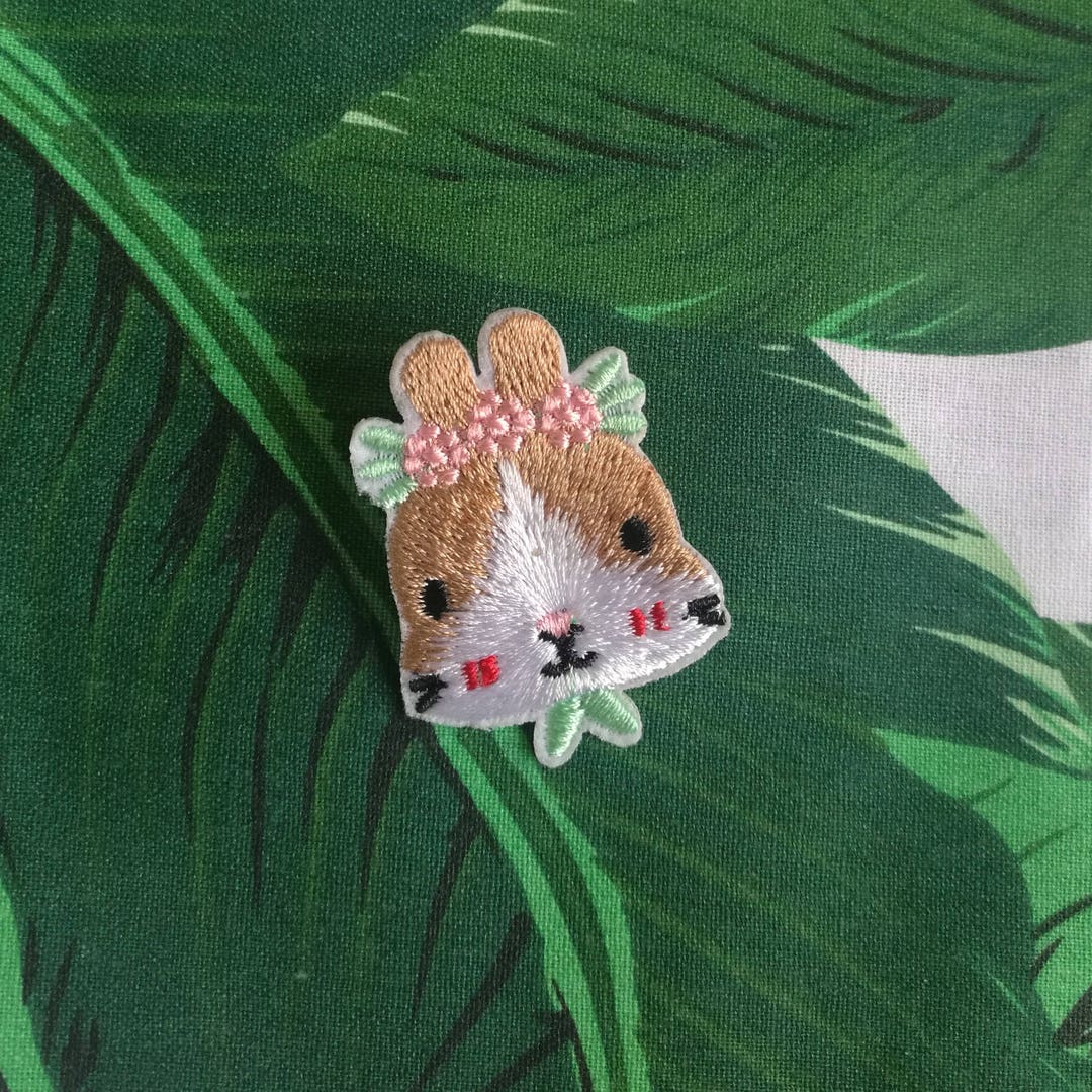 Bunny Embroidered Patches Floral Bunny Iron on Embroidered Patches - Etsy