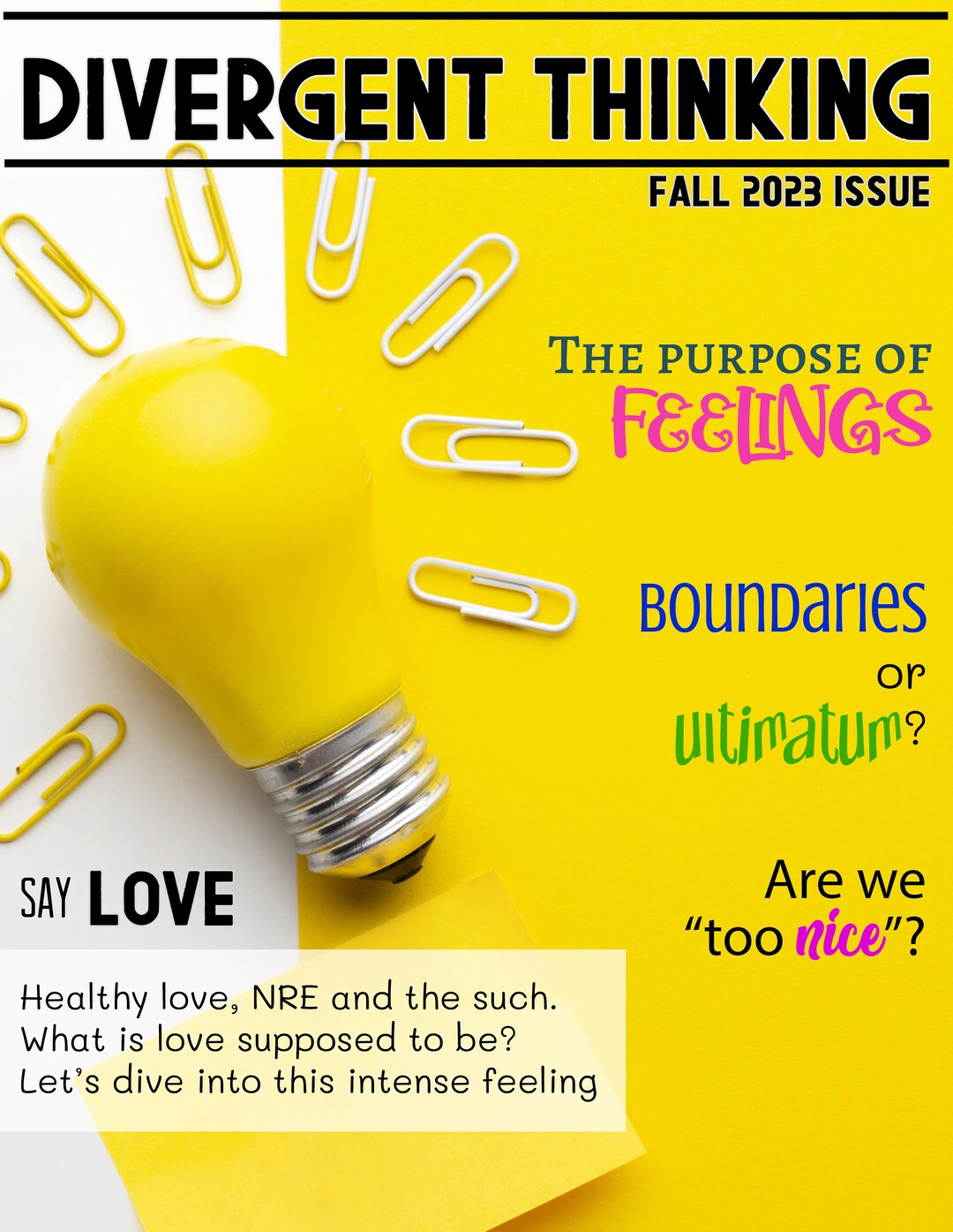 Divergent Thinking Magazine - Fall 2023 - Etsy
