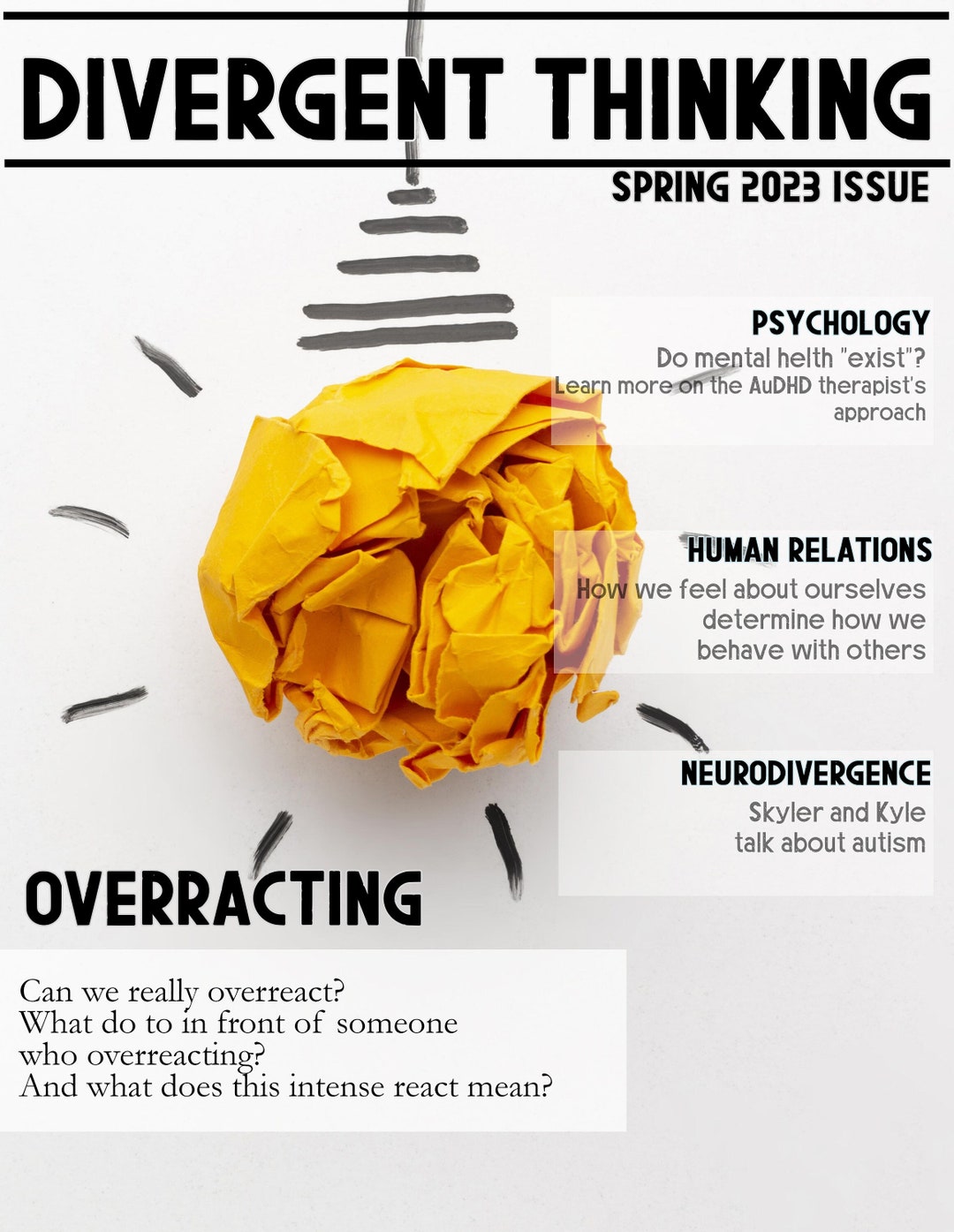 Divergent Thinking Magazine - Spring 2023 - Etsy