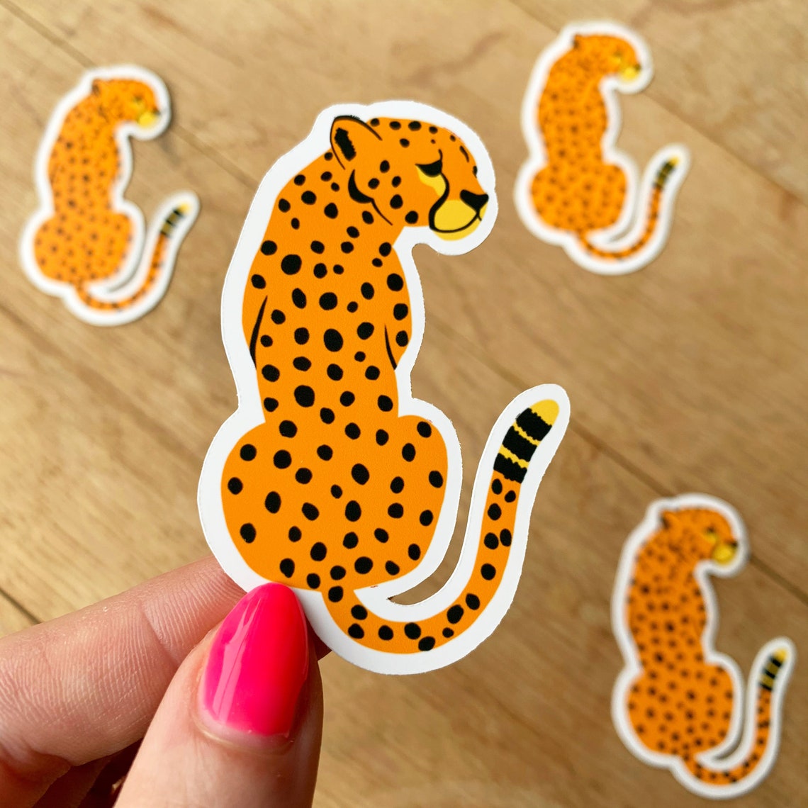 Cheetah Sticker Single Sticker Animal Sticker Jungle Vibes - Etsy