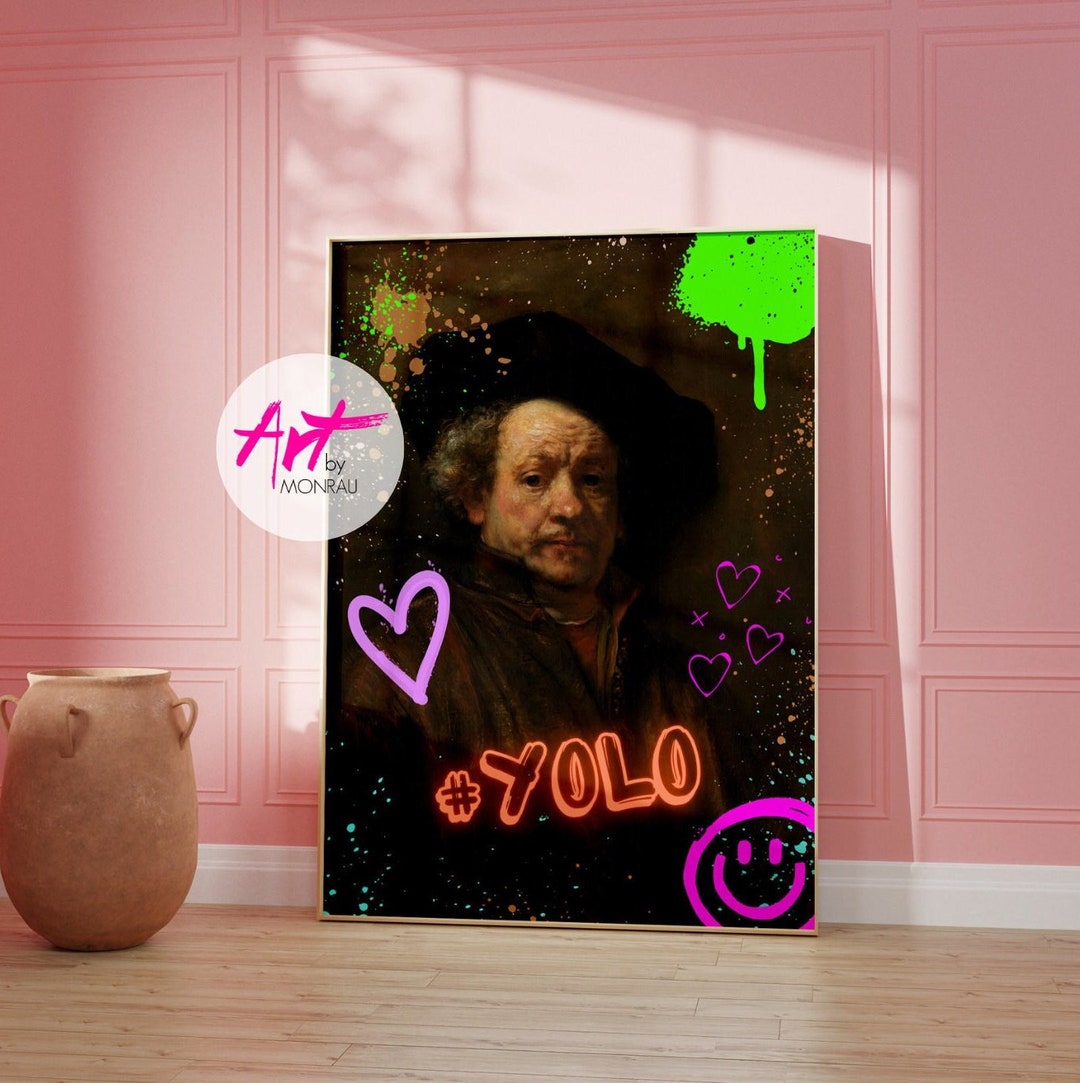Rembrandt YOLO Digital Download Digital Printing Vintage Paintings Home ...