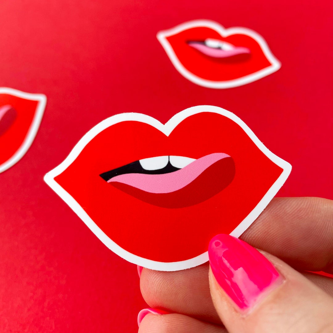 Kiss Me - Lips Sticker - Red Lips - Pink Lips - Sexy Lips - Lips ...