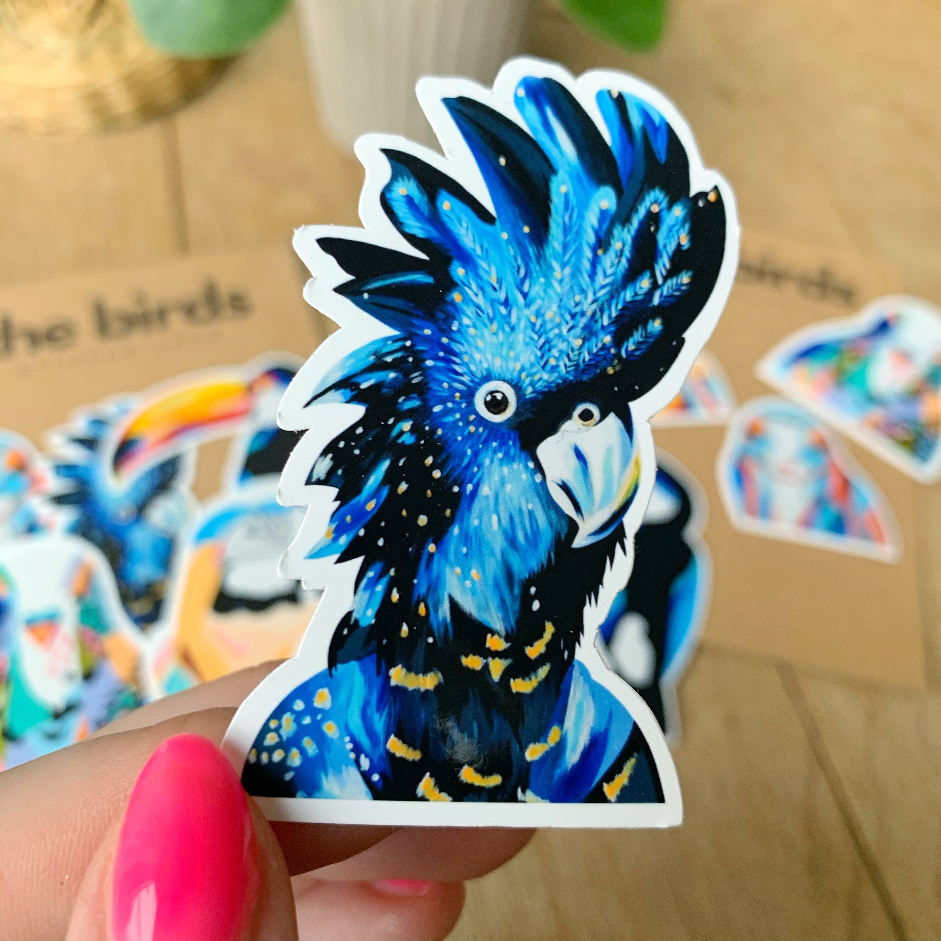 The Birds Sticker Pack Set of 5 Bird Stickers Bird - Etsy