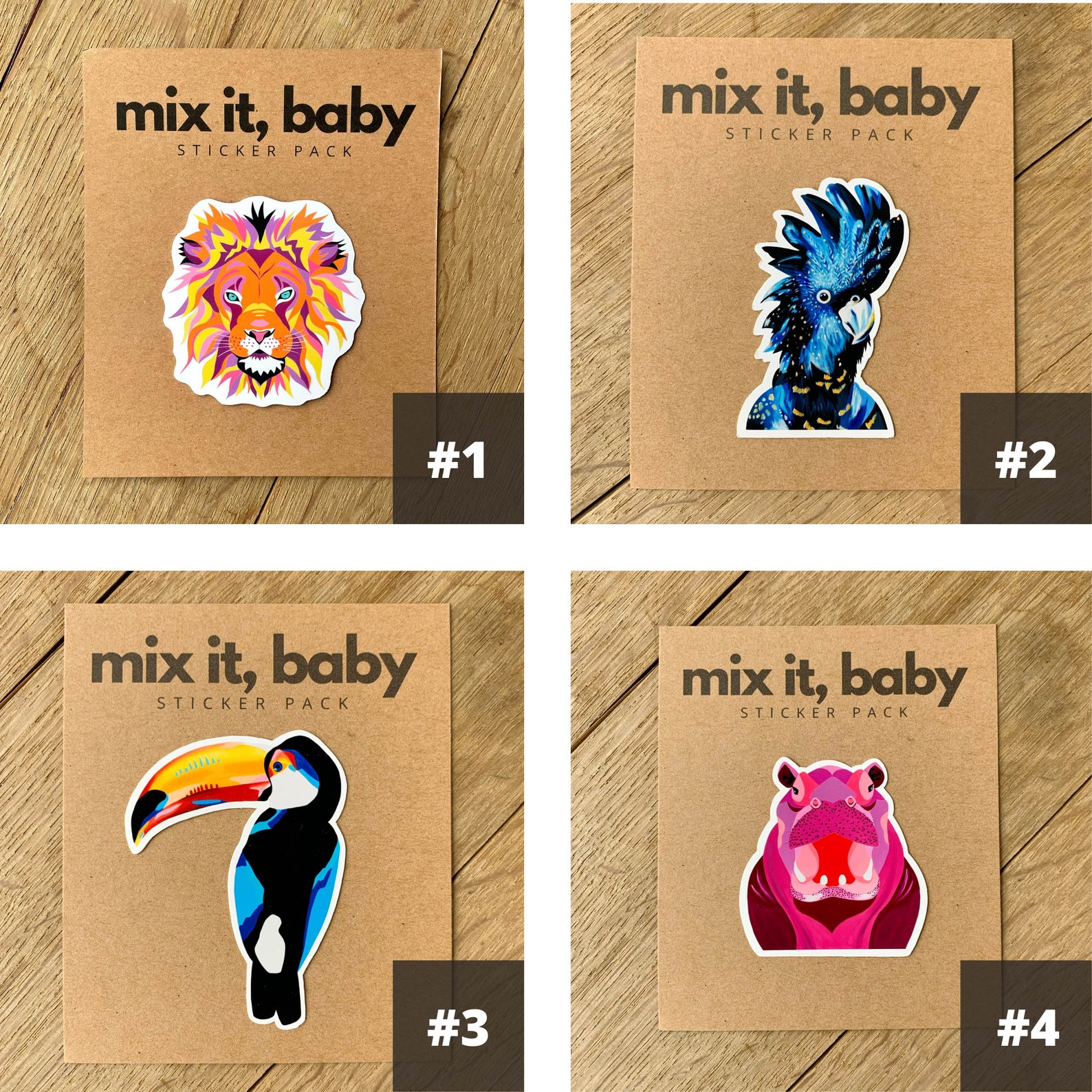 Mix it baby sticker pack mix your own sticker set | Etsy