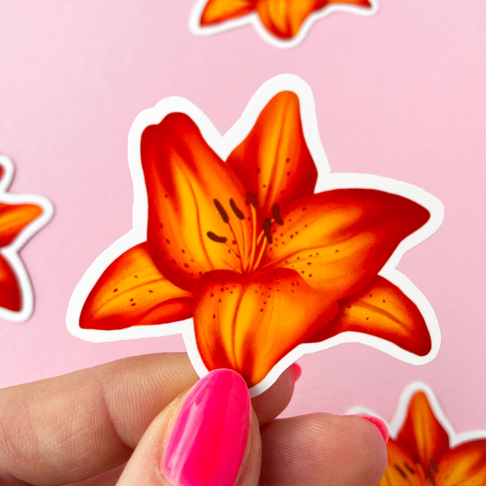 Lilly Sticker - Single Sticker - Flower Sticker - Spring Vibes ...