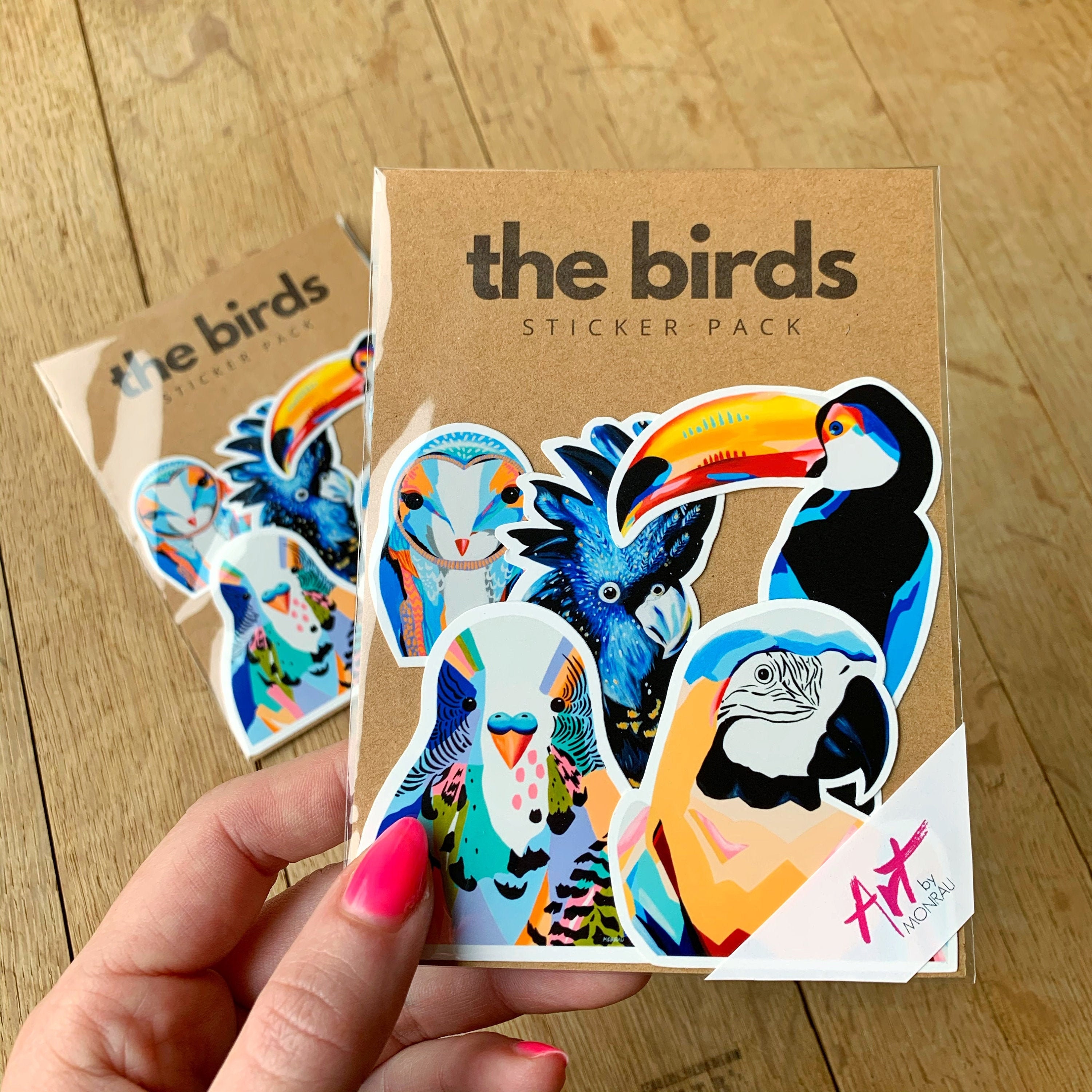 The Birds Sticker Pack Set of 5 Bird Stickers Bird - Etsy