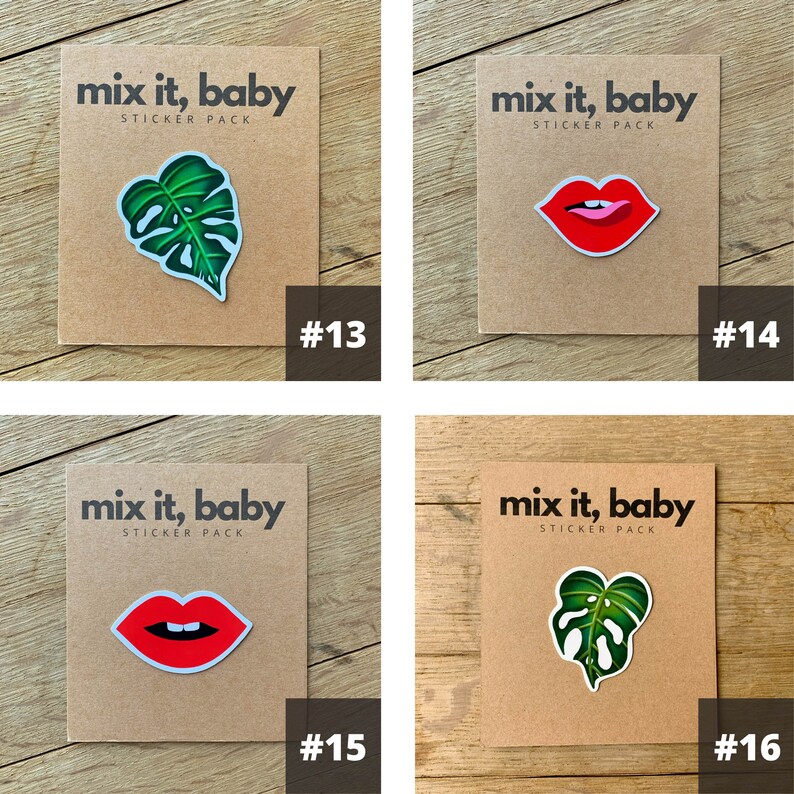 Mix It Baby Sticker Pack Mix Your Own Sticker Set - Etsy