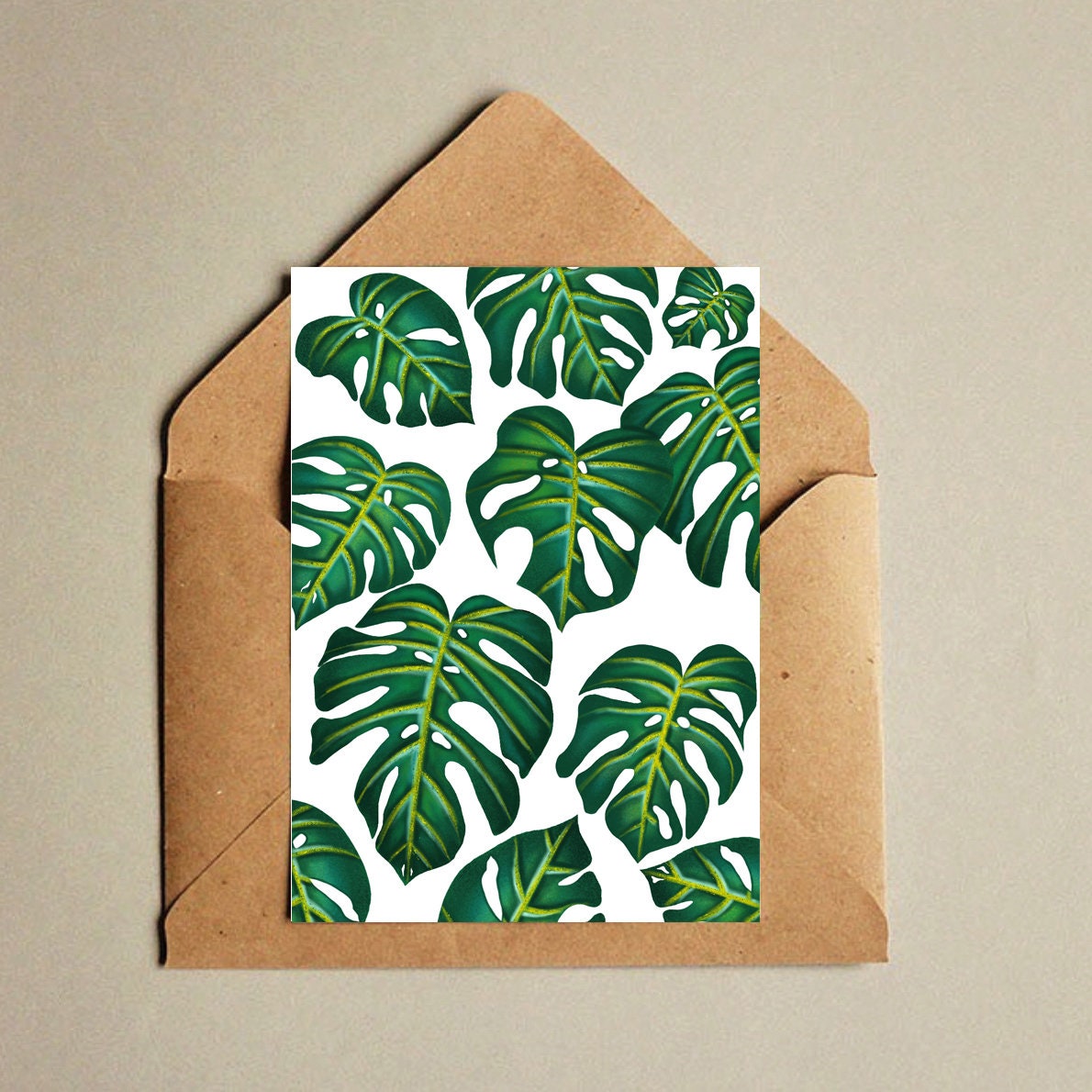 Monstera Bundle - for Monstera Lovers - Stationery - Monstera Notepad ...