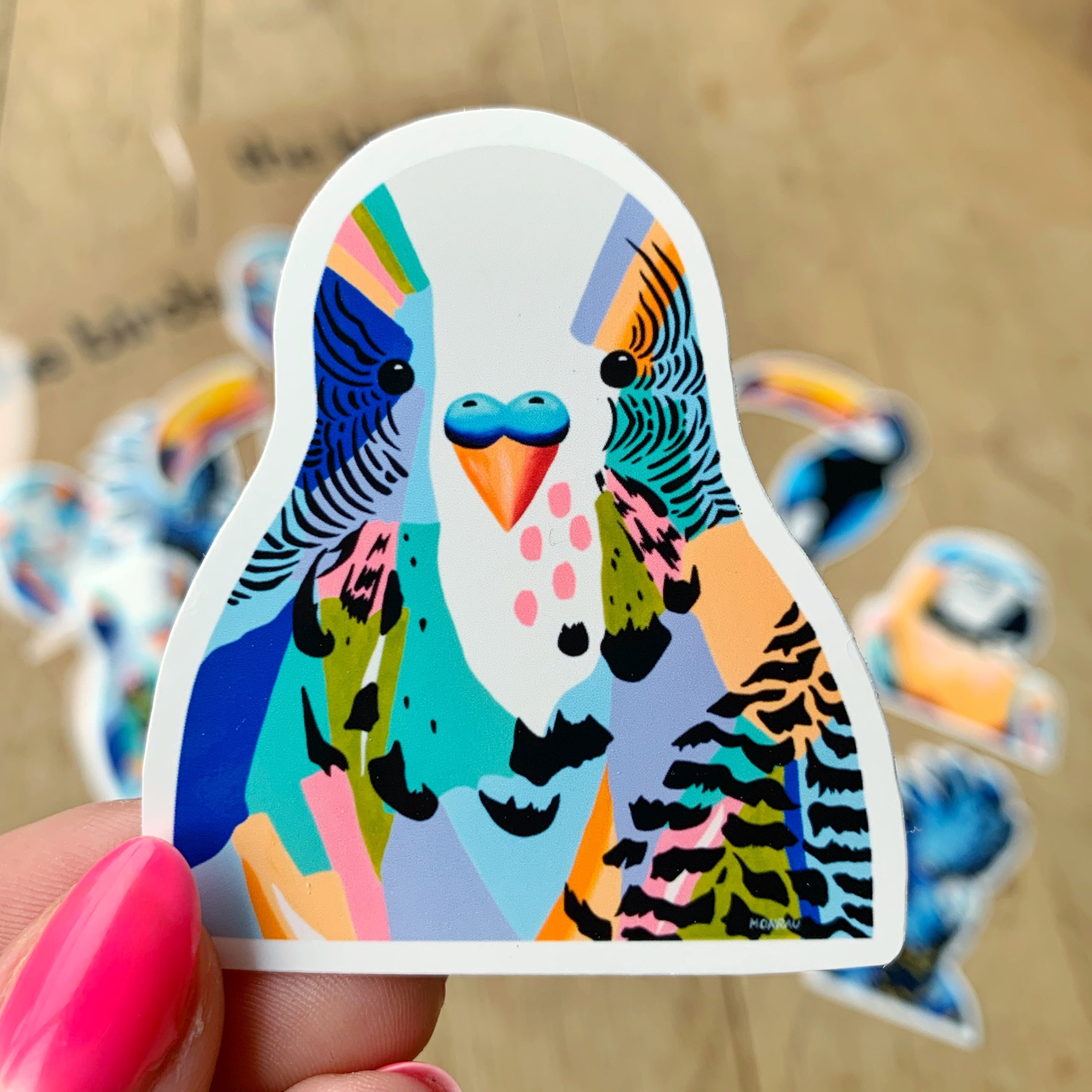 The Birds Sticker Pack Set of 5 Bird Stickers Bird | Etsy