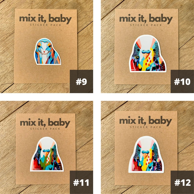 Mix It Baby Sticker Pack Mix Your Own Sticker Set - Etsy