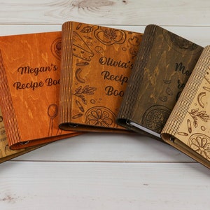 Custom Wooden Grimoire Journal-personalized Journal for Women-book of ...