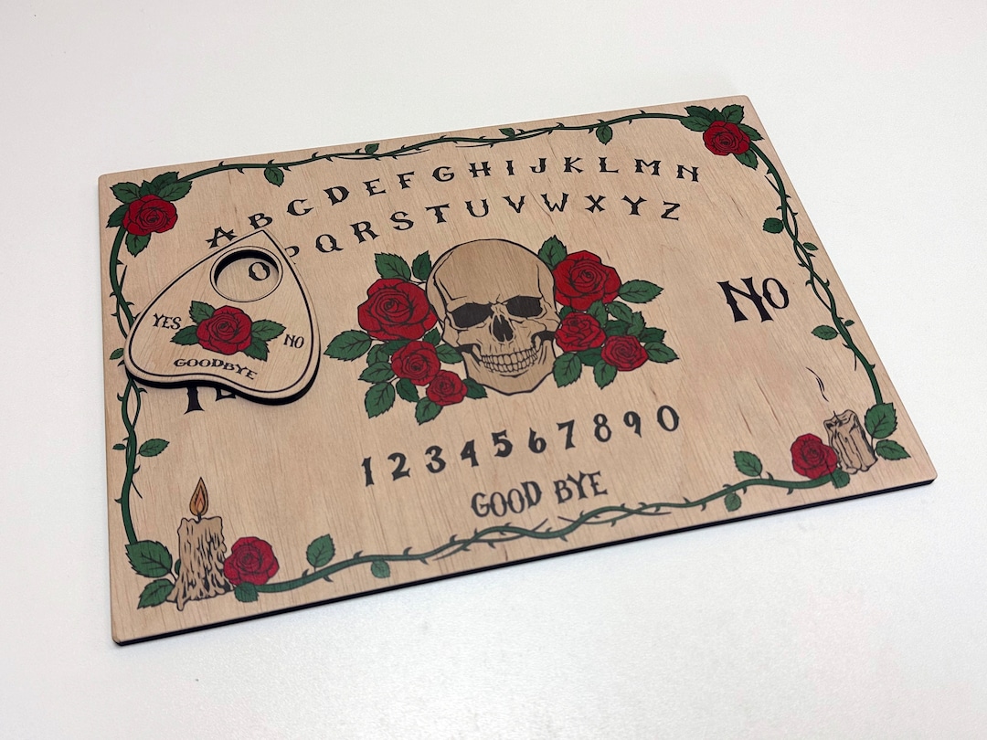 Wooden Spirit Ouija Board With Planchette-talking Board-board Games ...
