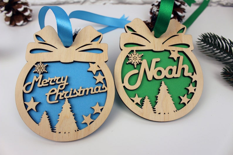 Christmas Ornament With Name-personalized Wooden - Etsy