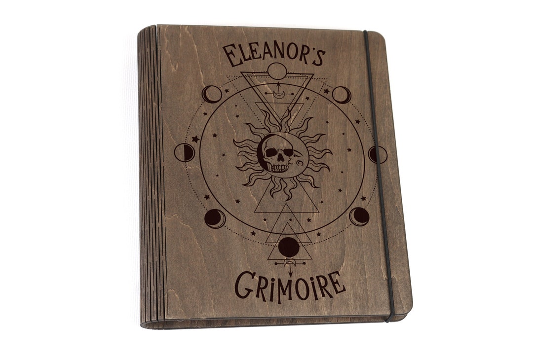 Custom Grimoire Journal-book of Shadows Witchcraft-blank Spell Book ...
