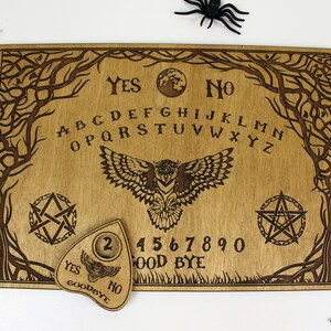 Talking Board-wooden Spirit Ouija Board With Planchette-board Games ...