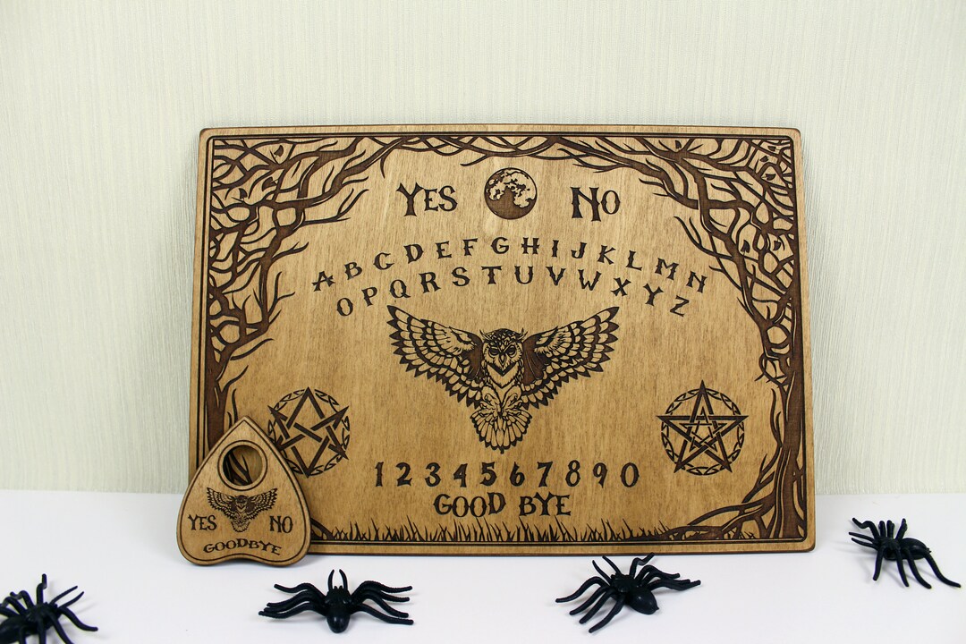 Talking Board-wooden Spirit Ouija Board With Planchette-board Games ...
