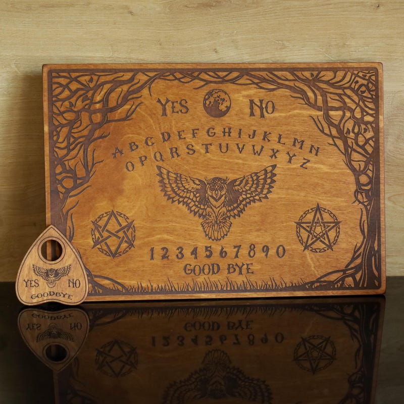 Ouija Board Wood With Silver - Etsy Canada