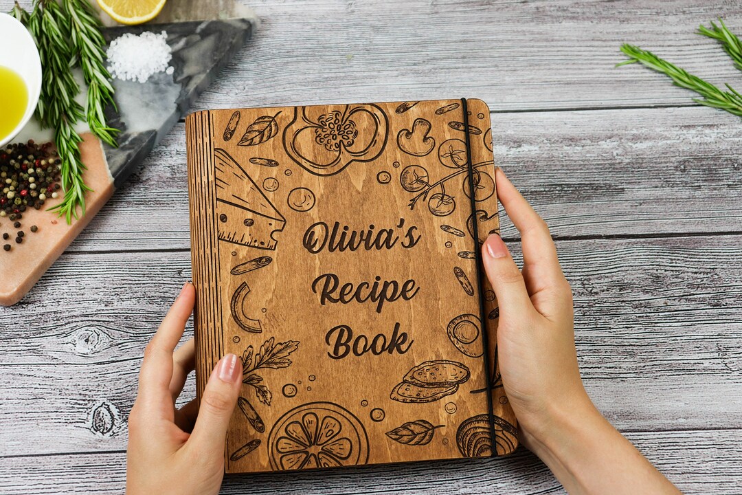 Recipe Book Personalized-custom Cookbook-hardcover Recipe Book Binder ...