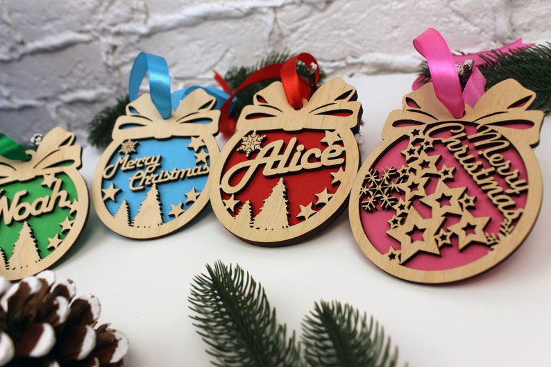 Christmas Ornament With Name-personalized Wooden - Etsy