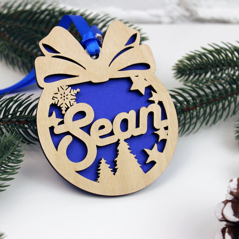 Personalized Christmas Ornaments Bulk - Etsy