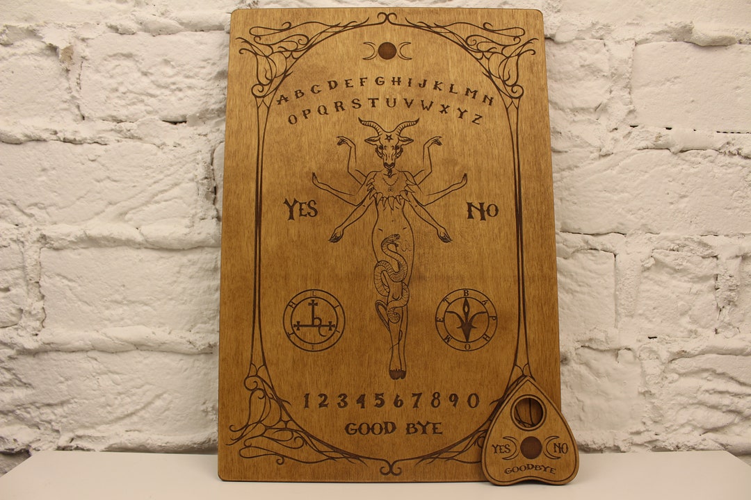 Wooden Talking Board-spirit Ouija Board With Planchette-board Games ...