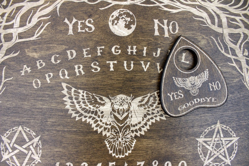 Engraved Ouija Board-talking Board-wooden Spirit Ouija Board With ...