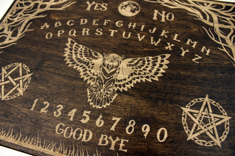 Engraved Ouija Board-talking Board-wooden Spirit Ouija Board With ...
