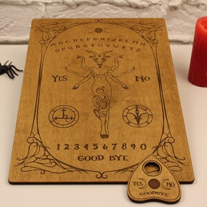 Wooden Talking Board-spirit Ouija Board With Planchette-board Games ...