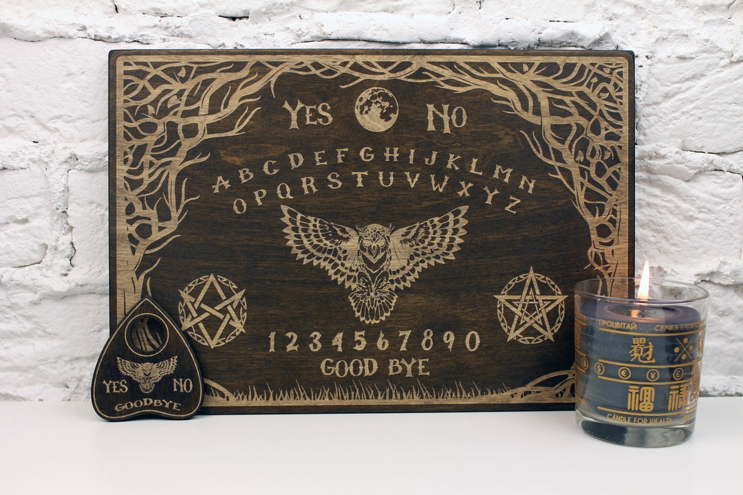 Engraved Ouija Board-talking Board-wooden Spirit Ouija Board With ...
