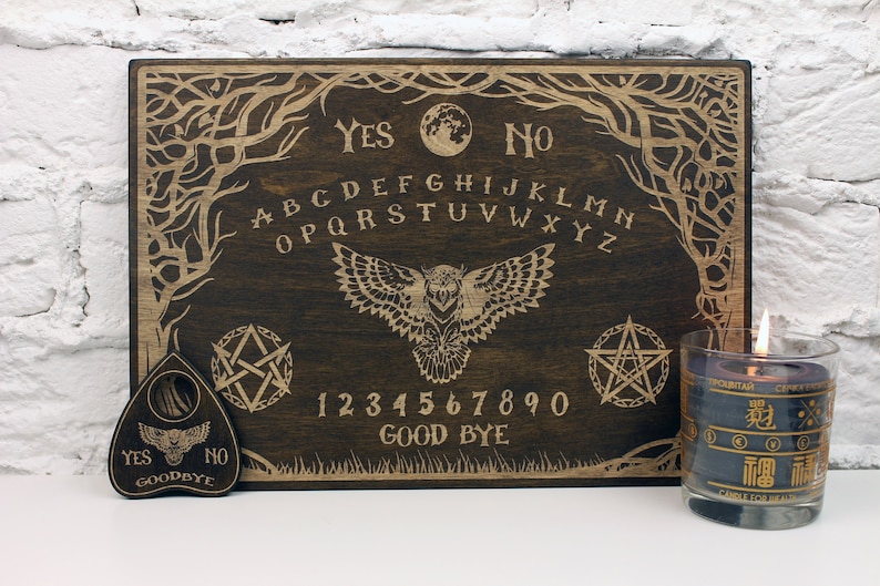 Engraved Ouija Board-talking Board-wooden Spirit Ouija Board With ...