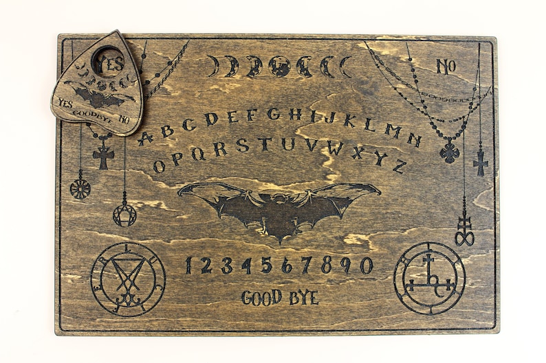 Handmade Wooden Spirit Ouija Board With Planchette-talking Board-board ...