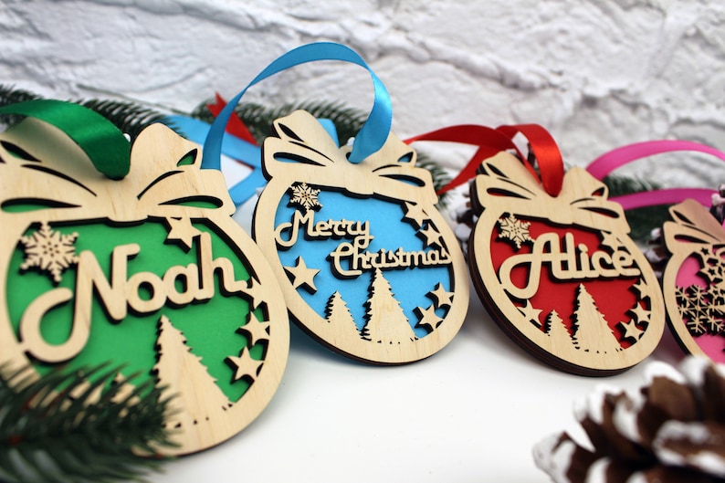 Christmas Ornament With Name-personalized Wooden - Etsy