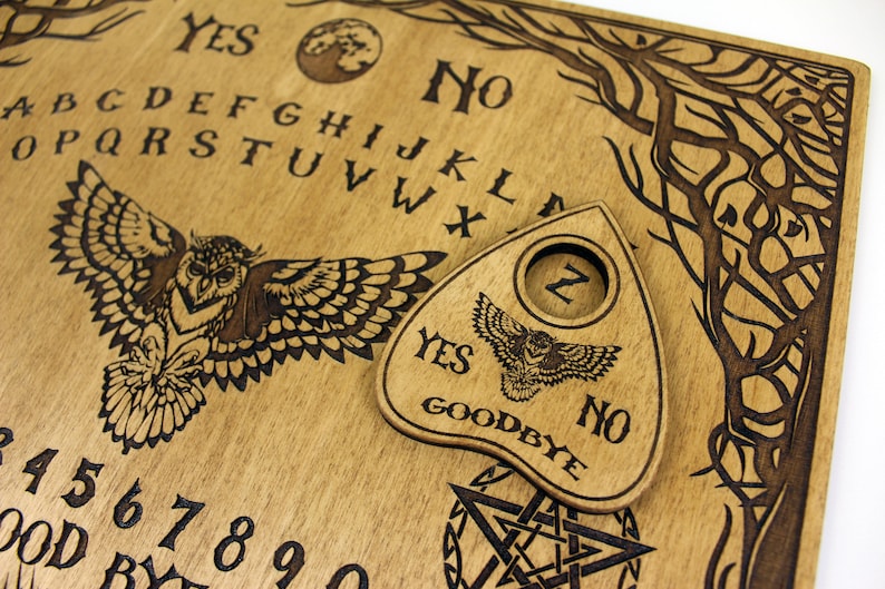 Talking Board-wooden Spirit Ouija Board With Planchette-board Games ...