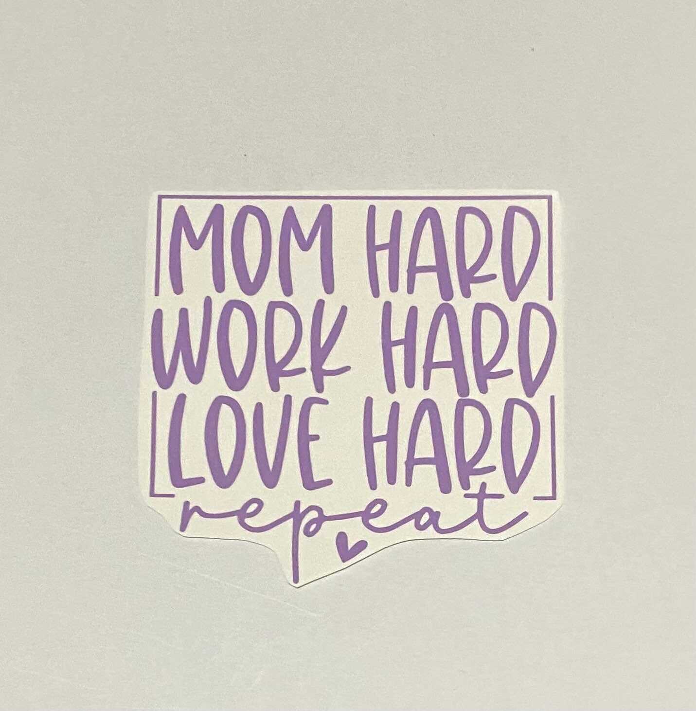 Mom Life Car Decal - Work Hard - Bumper Stickers - Sticker - Permanent ...