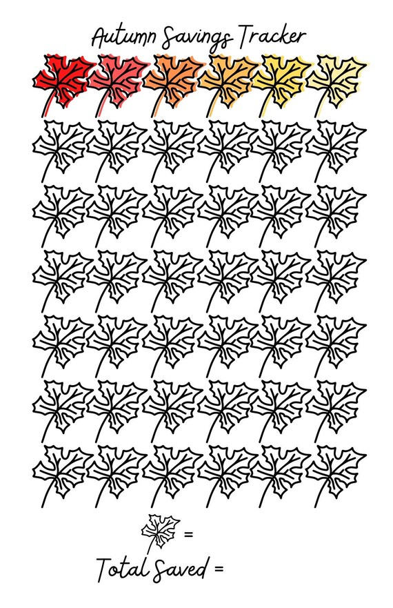 Money Savings Challenge Savings Tracker Coloring Page Sheet | Etsy