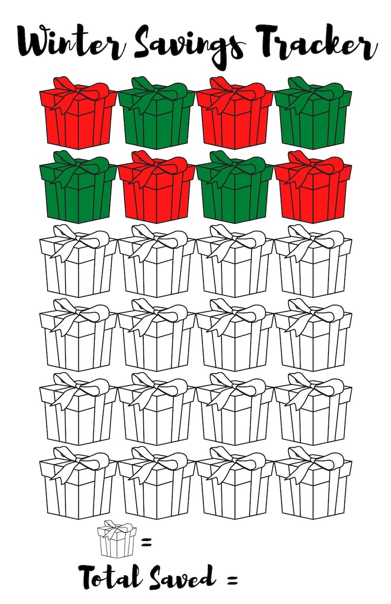 Money Savings Challenge- Savings Tracker Coloring Page Sheet Planner ...