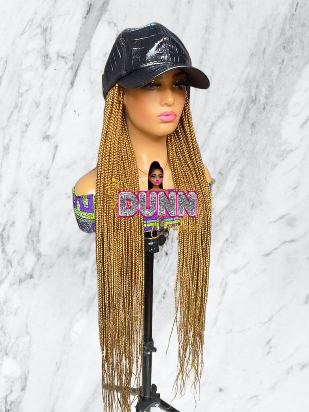 Women Braided Wigclassic Box Braids Hat Braid Wigbraid - Etsy