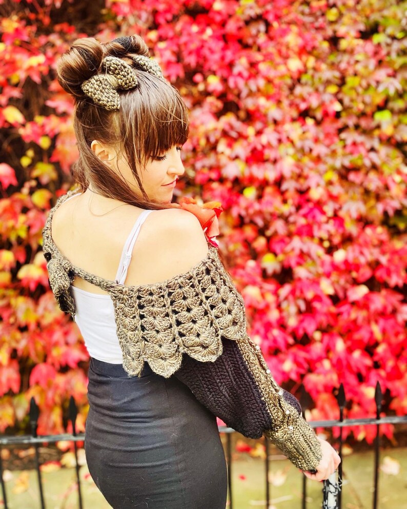 Crochet Lace Shrug PDF Pattern – Ladies Boho Crop Top - Etsy