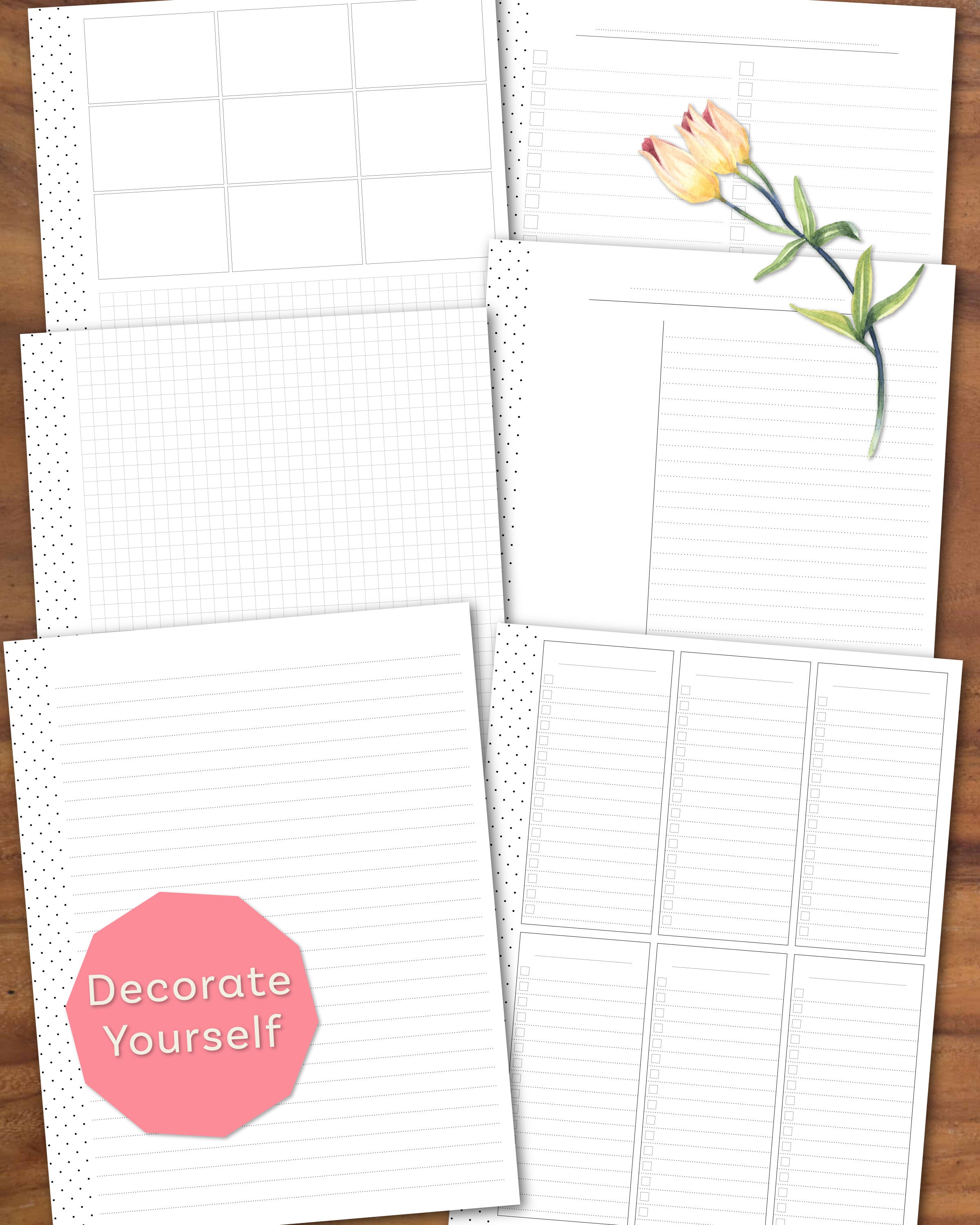 To Do List Template, Graph Paper PDF, Printable Lined Paper, Lined ...