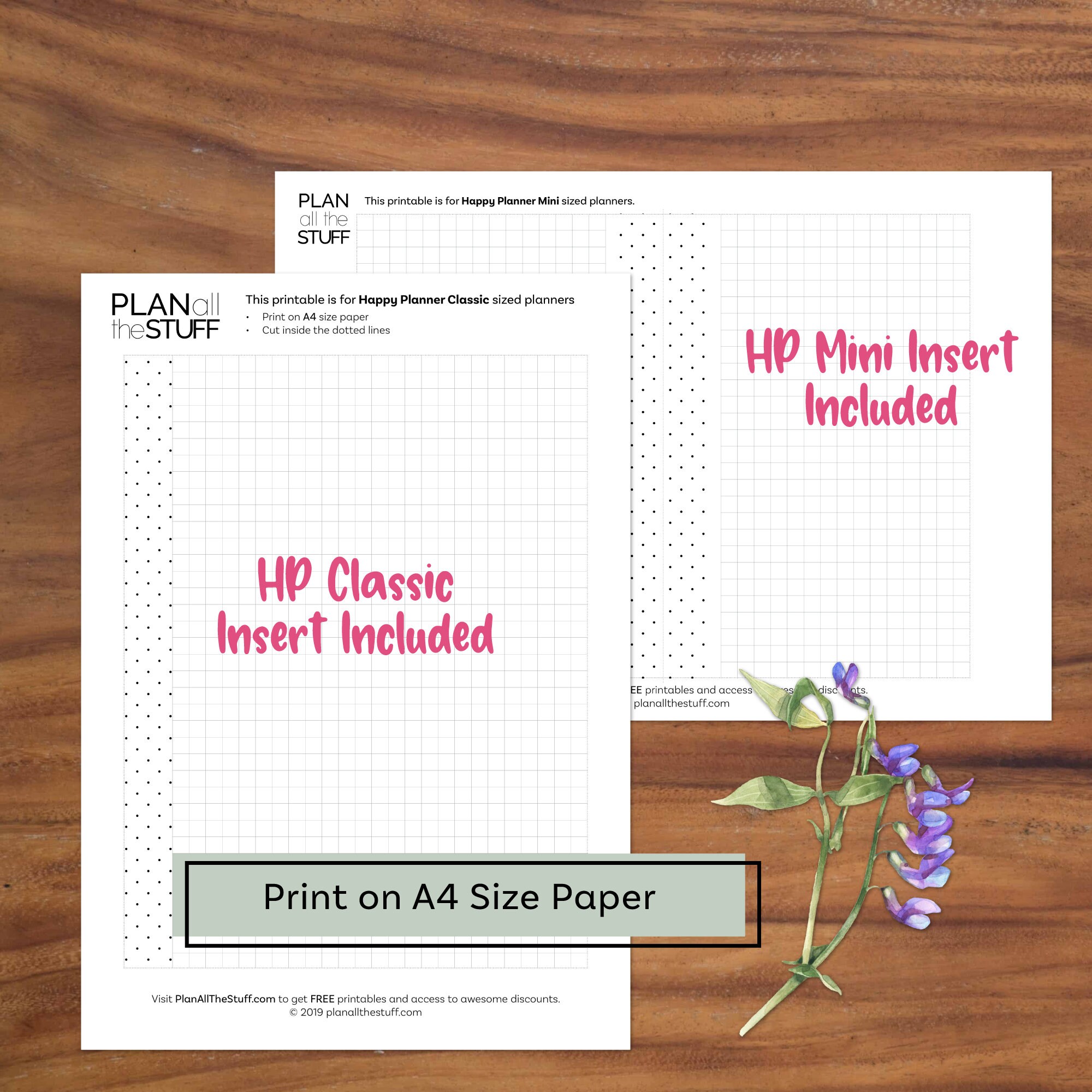 Grid Paper Printable Grid Paper Inserts Grid Planner the | Etsy