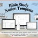 Notion Bible Study Template, Minimal Aesthetic, Ultimate Notion ...