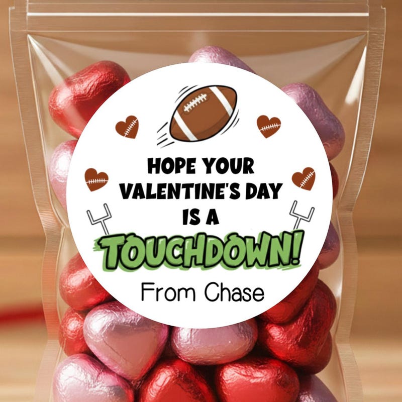 Football Valentine - Etsy