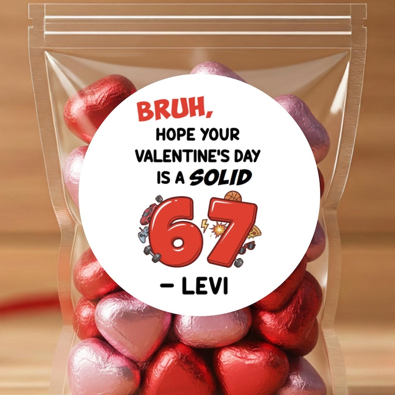 67 Valentine Stickers - Etsy