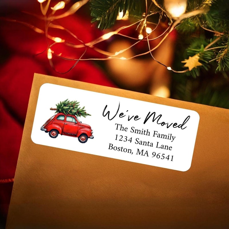 Christmas Address Labels - Etsy