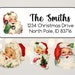 Christmas Dog Address Labels Stickers, 30 Personalized Dog Breed Labels ...