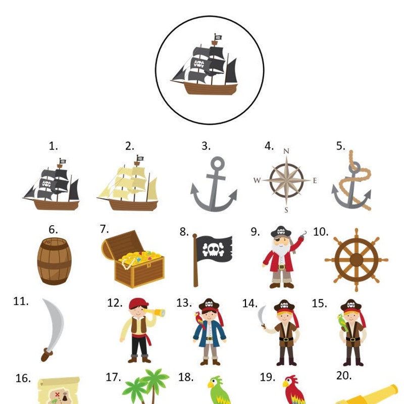 Pirate Stickers - Etsy UK