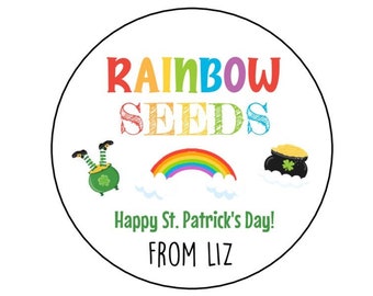 Rainbow Seeds Stickers - Etsy