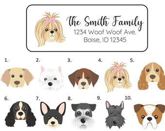 Dog Labels | Etsy