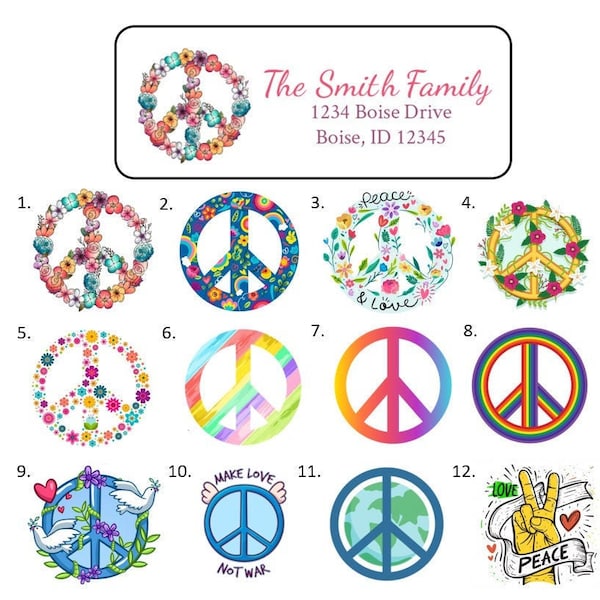 Peace Sign Decal - Etsy